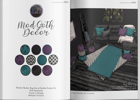 Second Life Marketplace - [QE Home] Mod Goth Decor Set